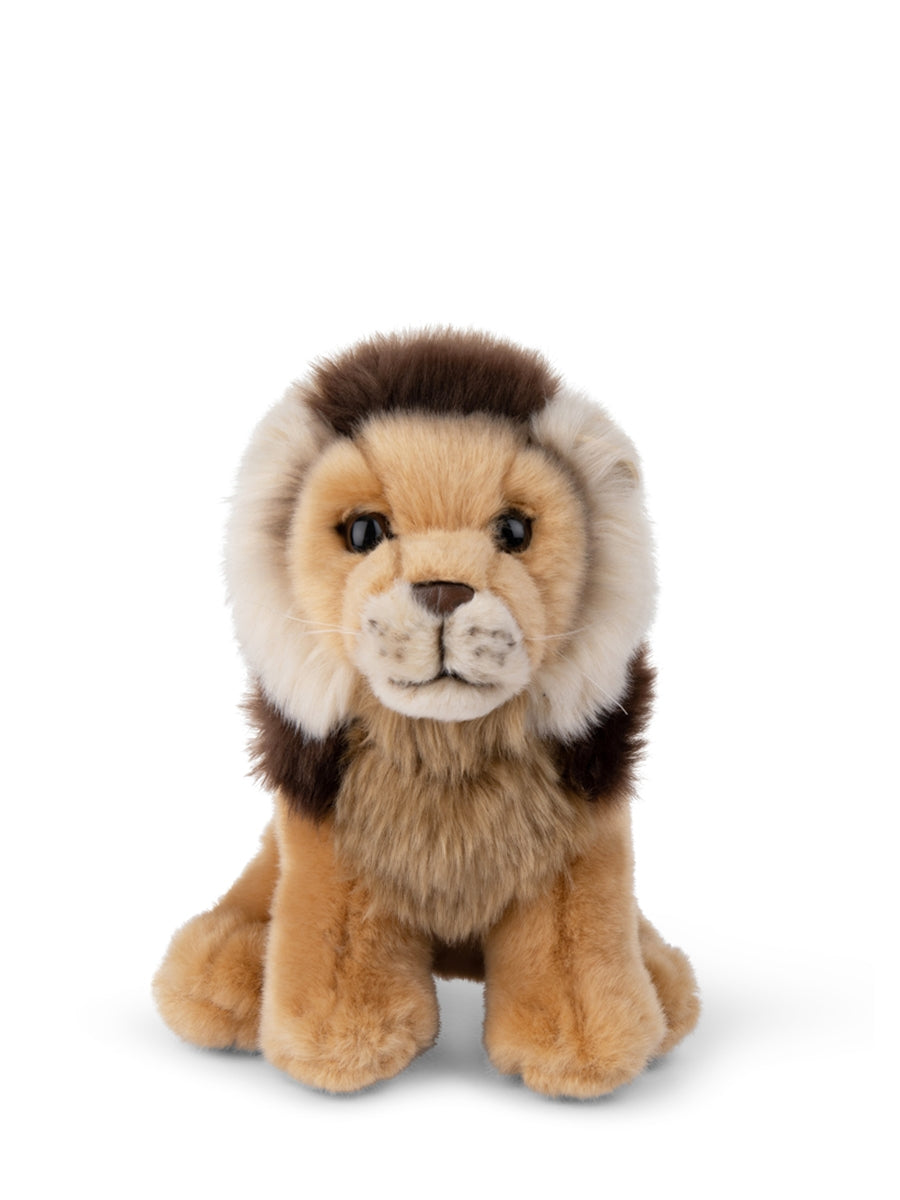 WWF Lion floppy 19 cm - 7,5'' | Brown / Yellow – Bon Ton Toys