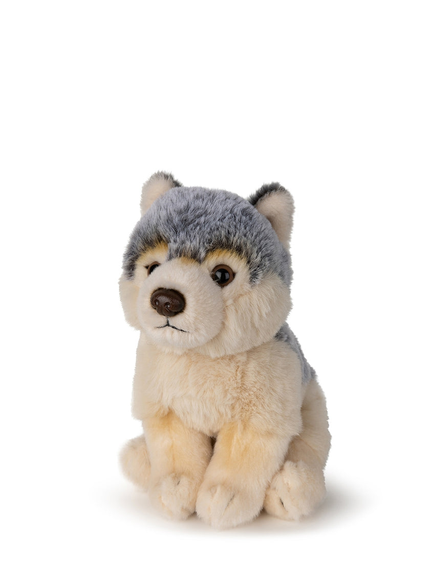 WWF ECO Wolf floppy - 15 cm - 6 | Beige / Grey – Bon Ton Toys