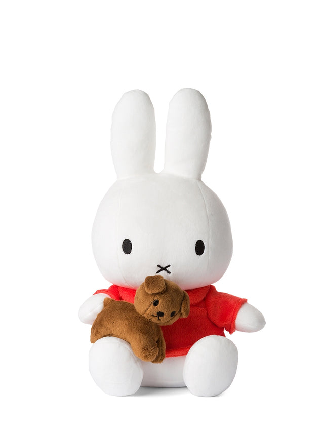 Miffy with Snuffy - 33 cm - 13 | White / Orange – Bon Ton Toys