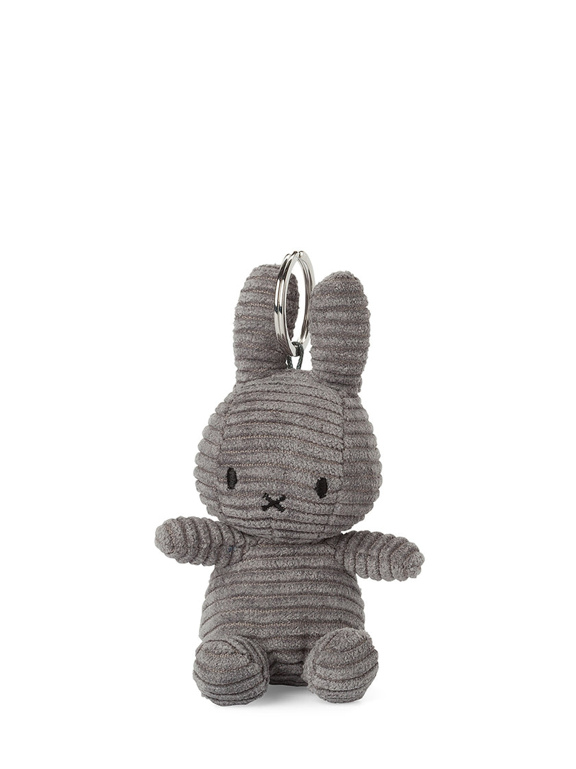 Miffy Keychain ECO Corduroy - 10 cm - 4” | Grey – Bon Ton Toys