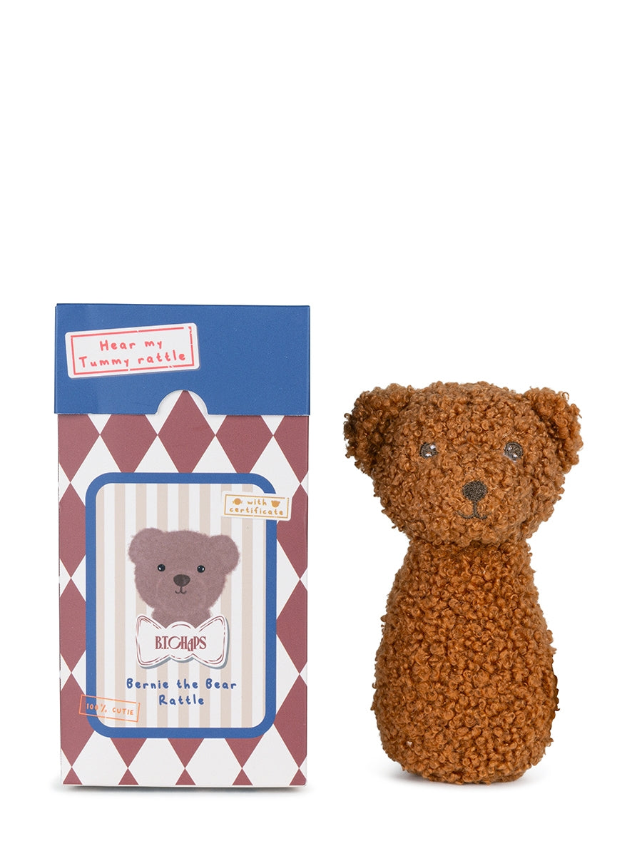 B.T. Chaps Bernie the Bear rattle in giftbox ECO 12 cm - 5'' | Brown ...