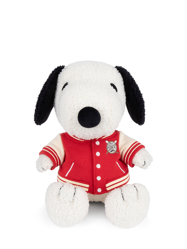 Snoopy with Varsity Jacket - 25 cm - 10 | Cream – Bon Ton Toys